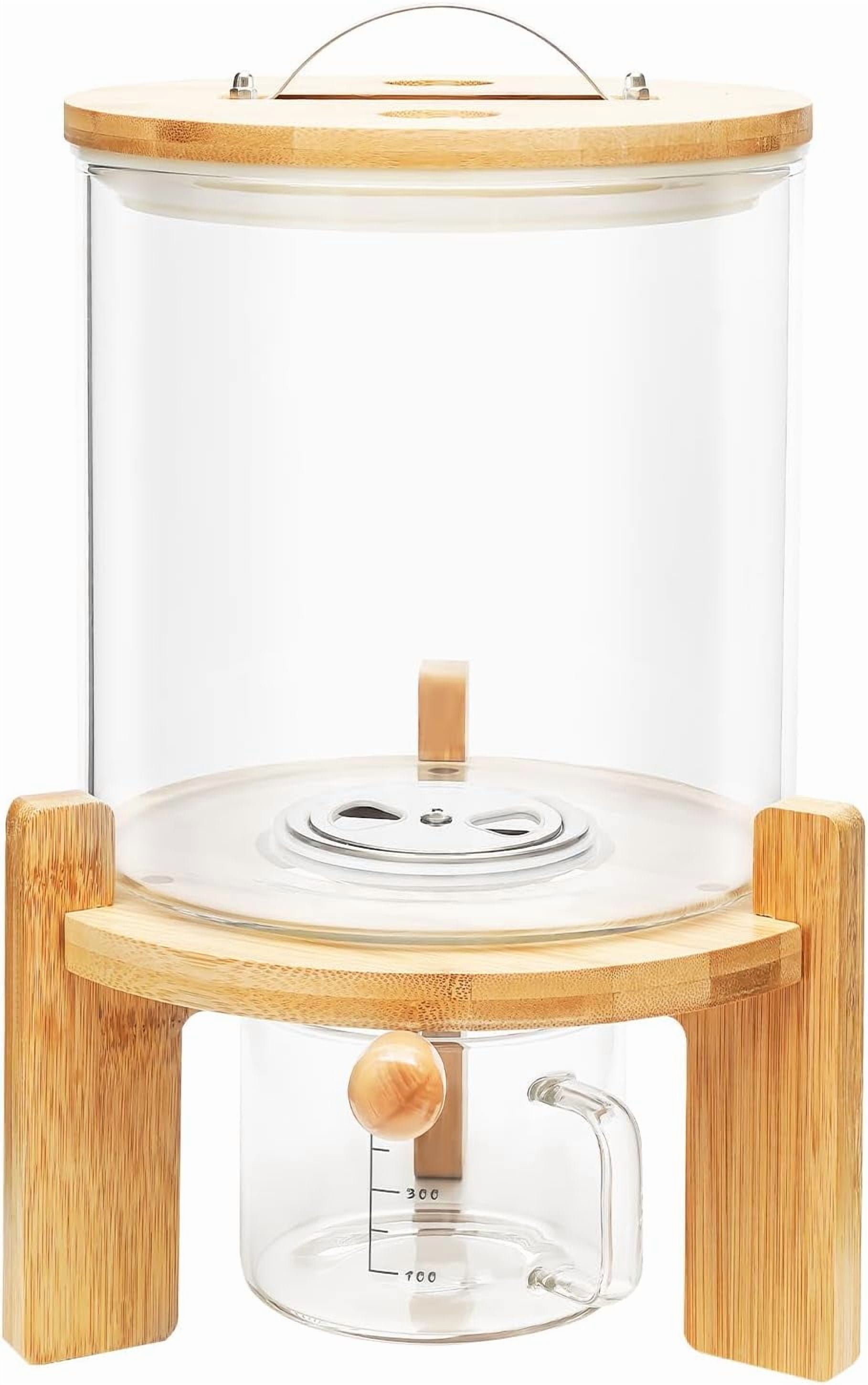 Cereal Dispenser, Grain Storage Tank Dispenser with Base+Manual Switch ...