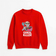 Cereal Killer Breakfast Lover Funny Horror Art Graphic Sweatshirt, up ...