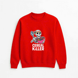 Cereal Killer Breakfast Lover Funny Horror Art Graphic Sweatshirt, up ...