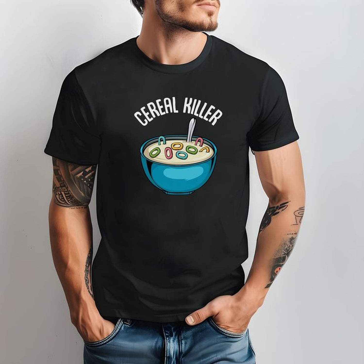 Cereal Killer S1Hirt - Funny Food Pun T-S1Hirt, Cute Breakfast Humor ...