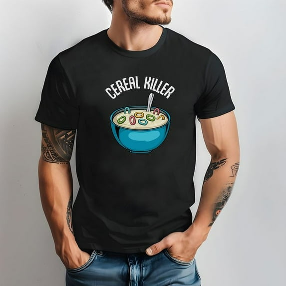 Cereal Killer S1Hirt - Funny Food Pun T-S1Hirt, Cute Breakfast Humor ...