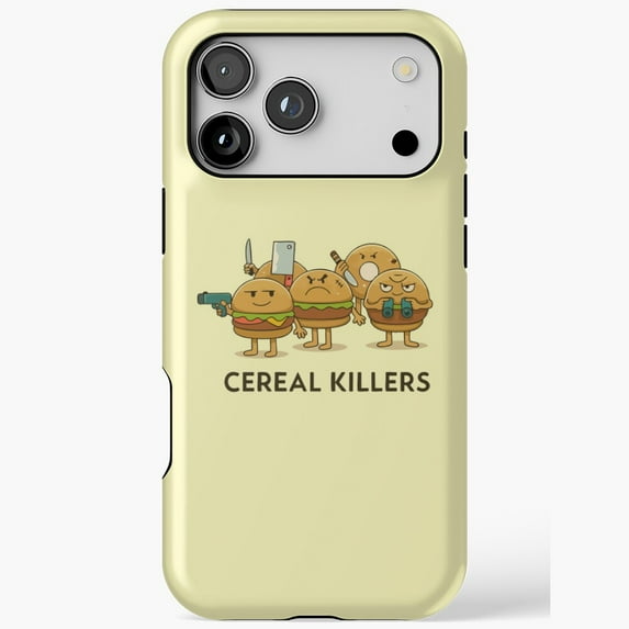 Cereal Killers Funny Cartoon Burger Gang Art Phone Case Compatible ...