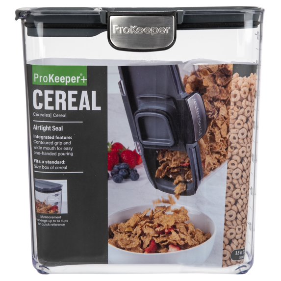 ProKeeper+ Cereal Airtight Food Storage Container 14 Cups, Designed to ...