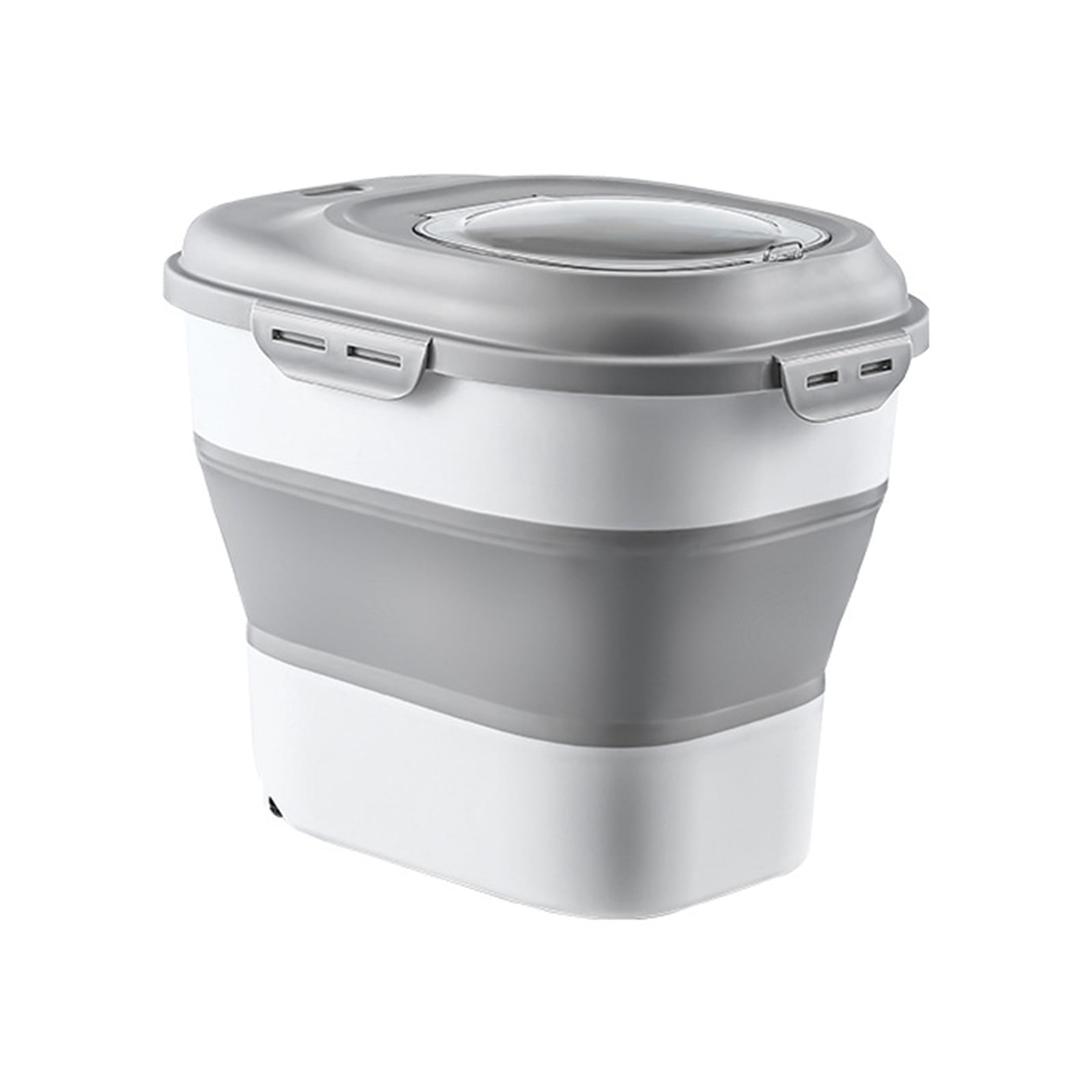 Cereal Rice Food Storage Containers, Collapsible Dispenser Bin With ...