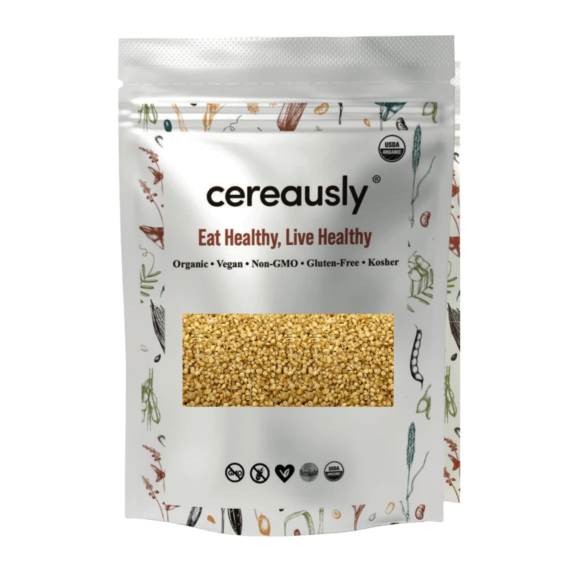 Cereausly Puffed Crispy Quinoa KEF28 - Premium Quinoa Crispies White ...