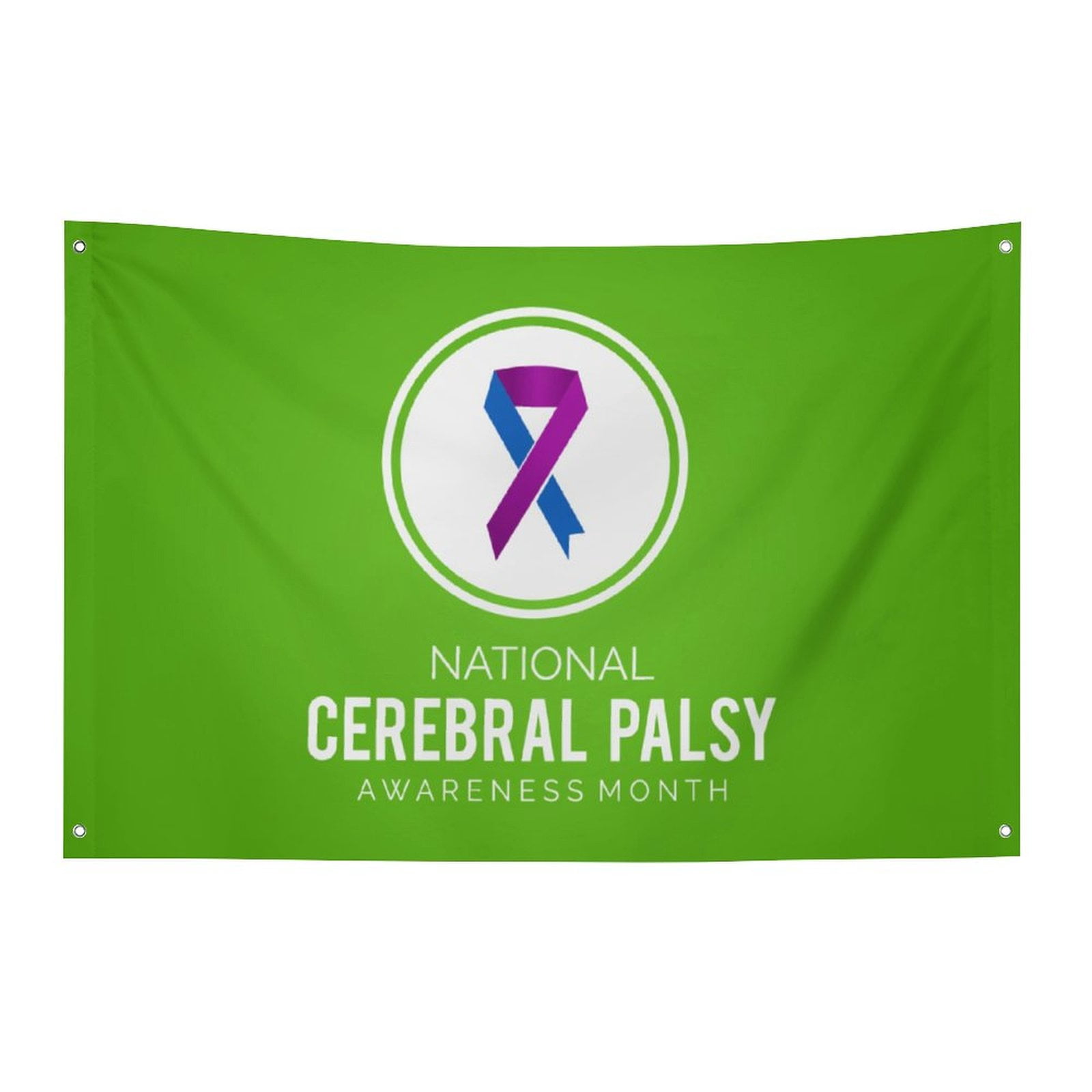 Cerebral Palsy Awareness Month Tapestry Banner Backdrop Flag Background ...