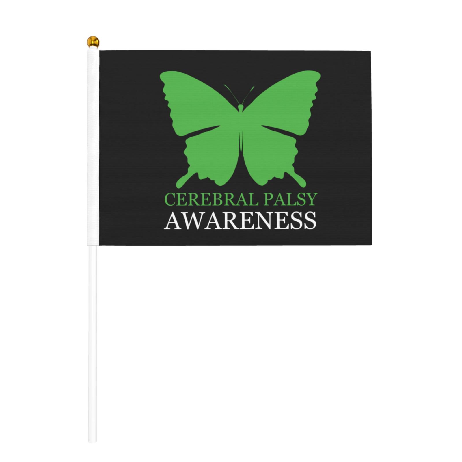 Cerebral Palsy Awareness Monthhand Held Small Mini Stick Flags ...