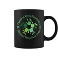 Cerebral Palsy Awareness Ribbon Support Squad Unity Hand Coffee Mugs ...