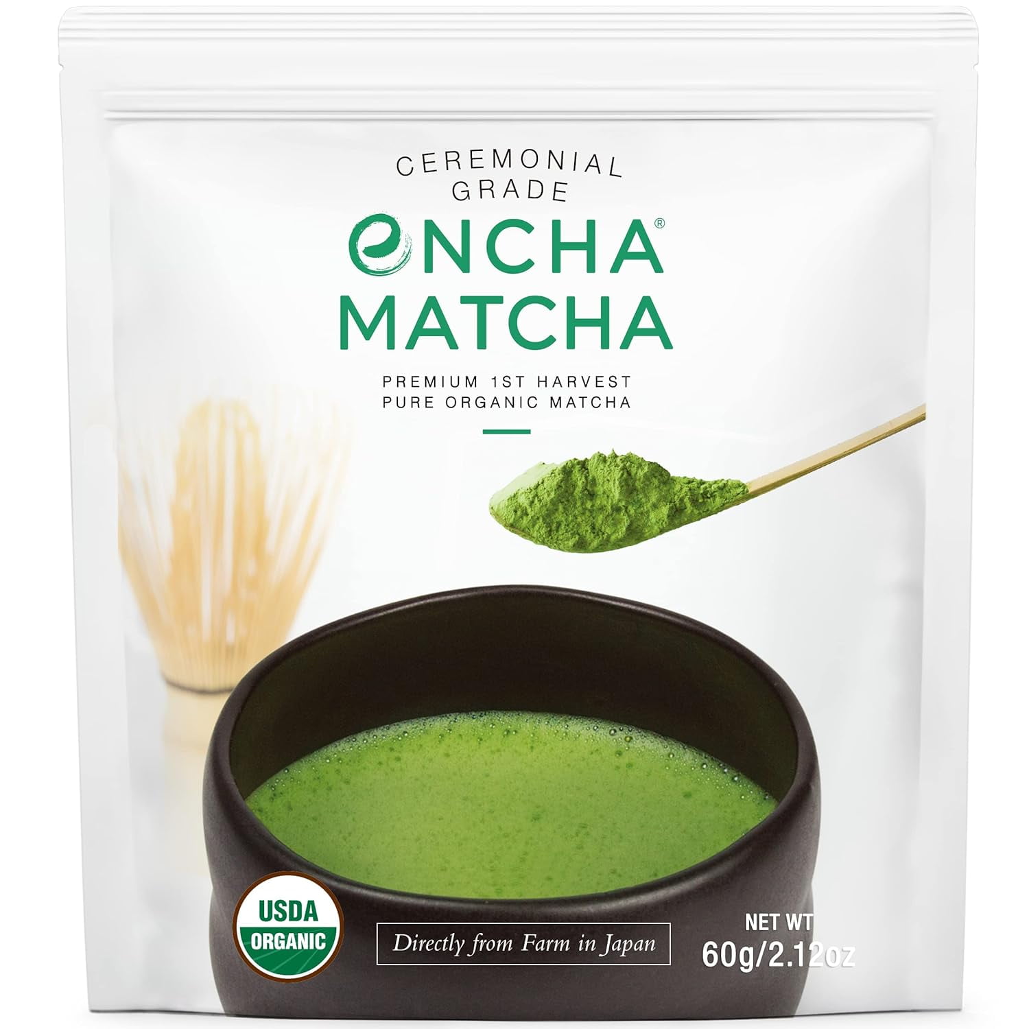 Ceremonial Grade Matcha Powder - First Harvest Organic Japanese Matcha ...