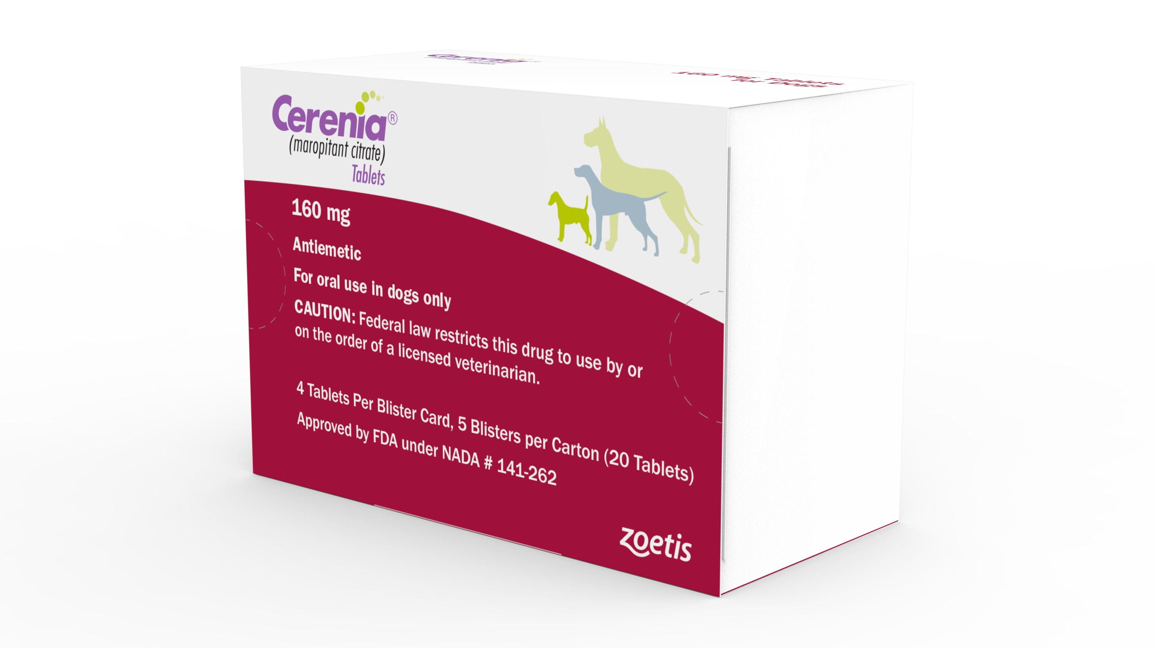 Cerenia (maropitant citrate) Tablets 160 MG - Walmart.com