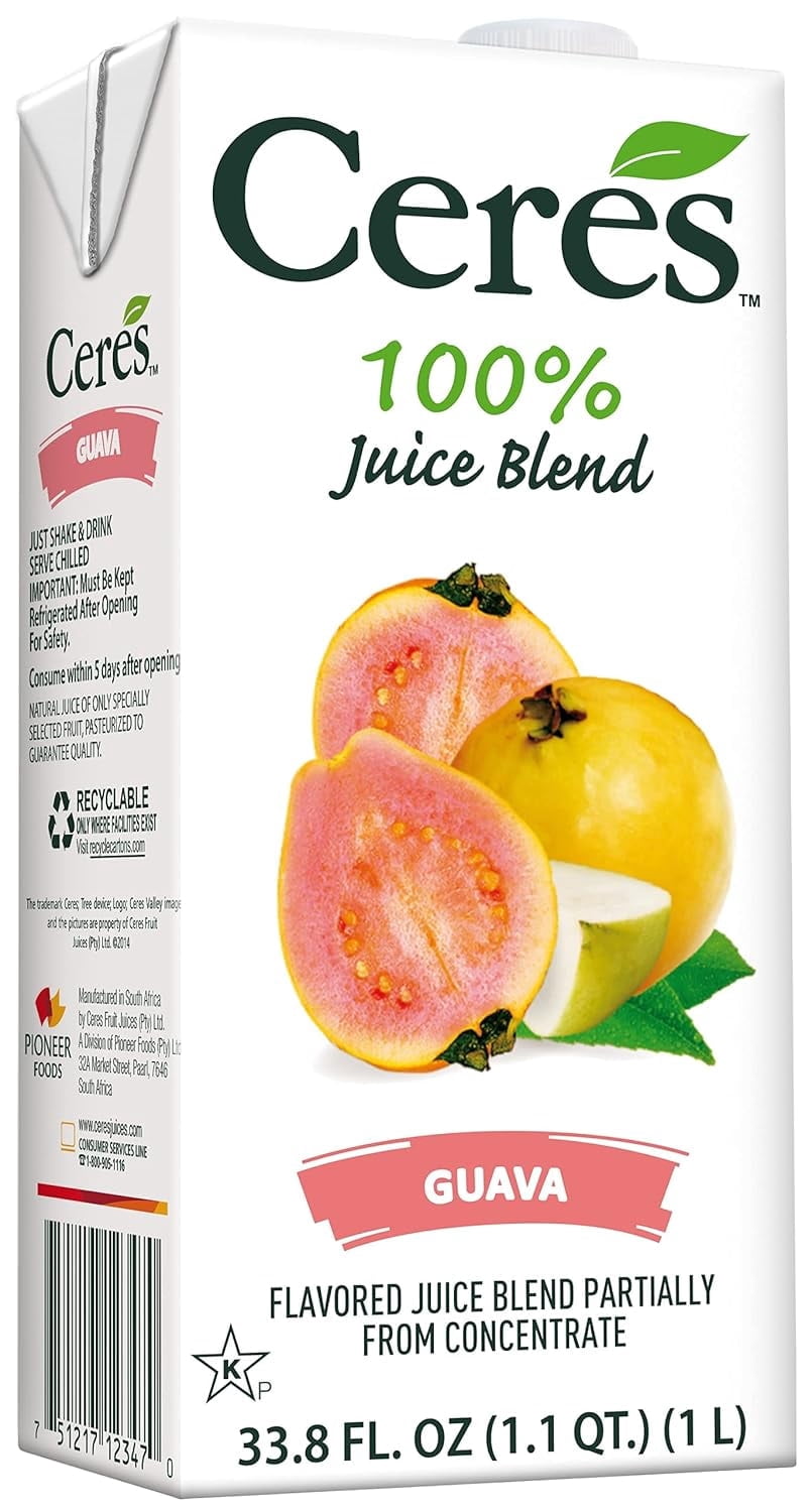 Ceres 100% Juice Blend Guava - 33.8 fl oz Pack of 4 - Walmart.com