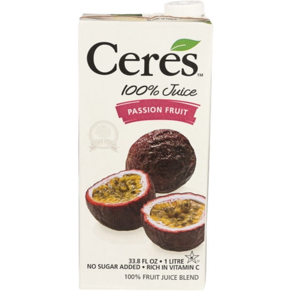 Ceres 100% Passion Fruit Juice 1 L (Pack Of 3) - Walmart.com