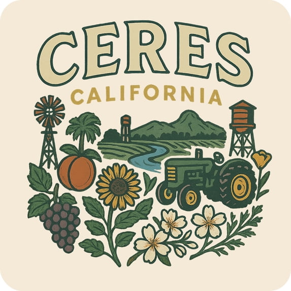 Ceres California Keepsakes Souvenir Vinyl Sticker – Destination Travel ...
