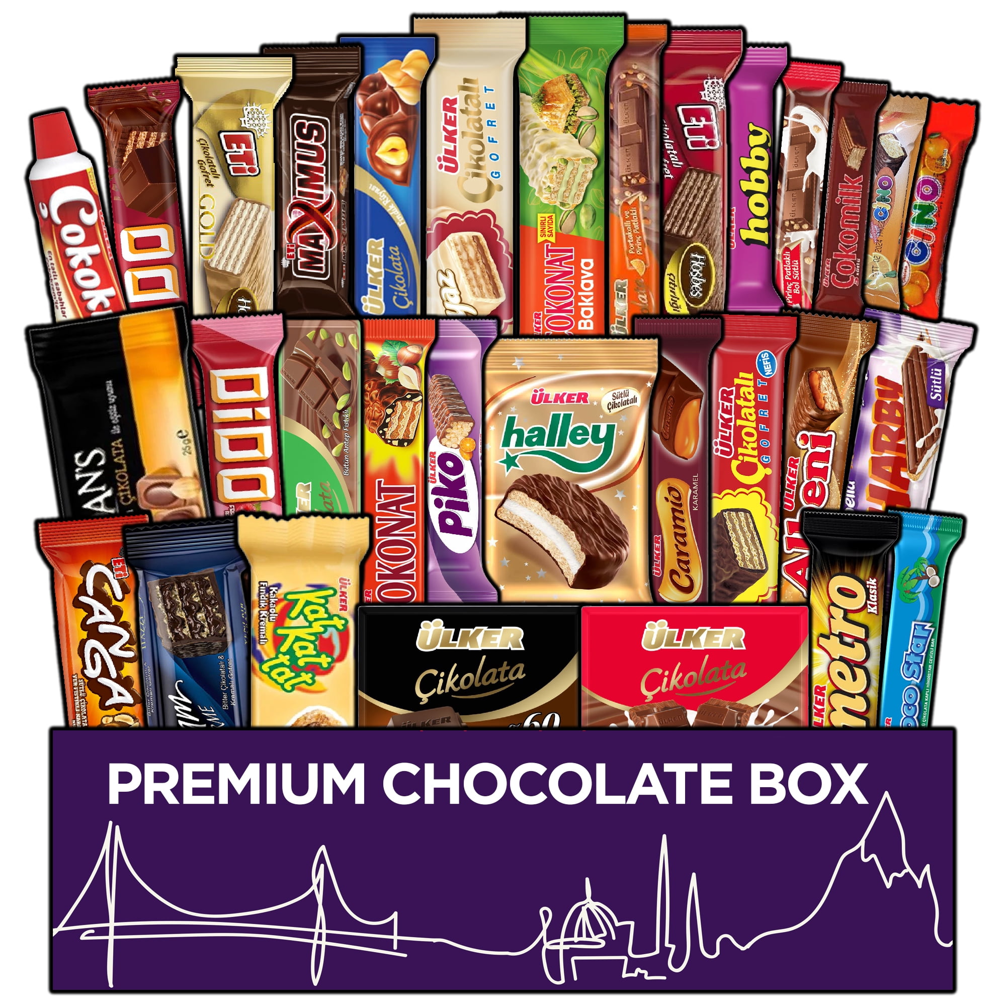 Ceres Gourmet International Chocolate Variety Box 31 Pieces, Full-Size ...