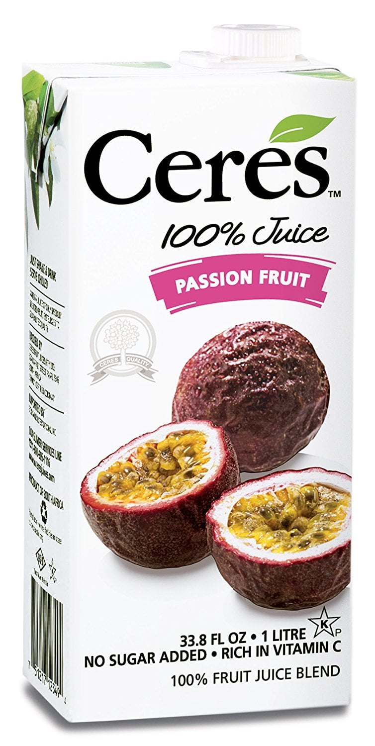 Ceres Passion Fruit Juice Drink, 33.8 Fluid Ounce - Pack of 12 ...