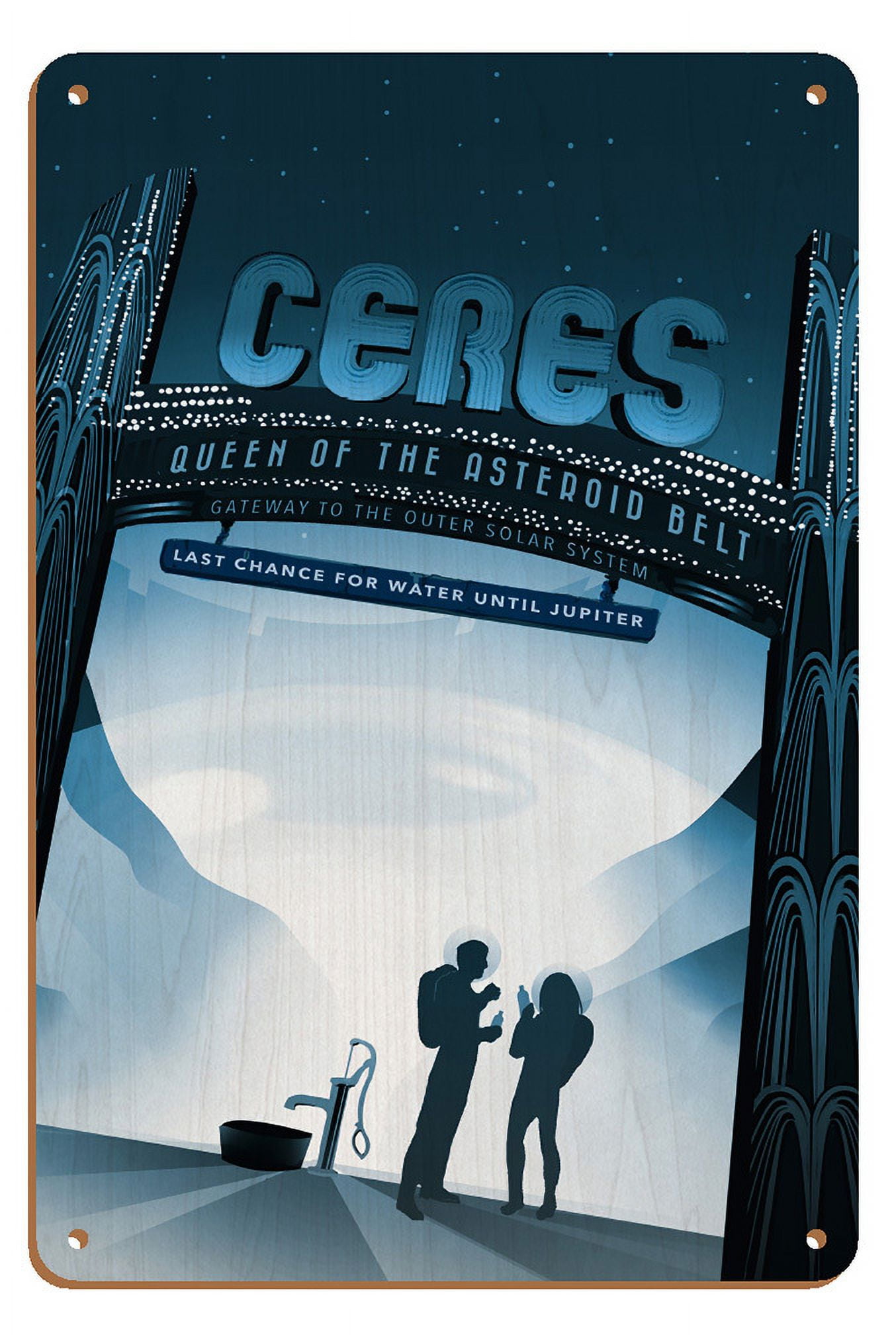 Ceres - Queen of the Asteroid Belt - NASA Exoplanet Travel Poster by ...