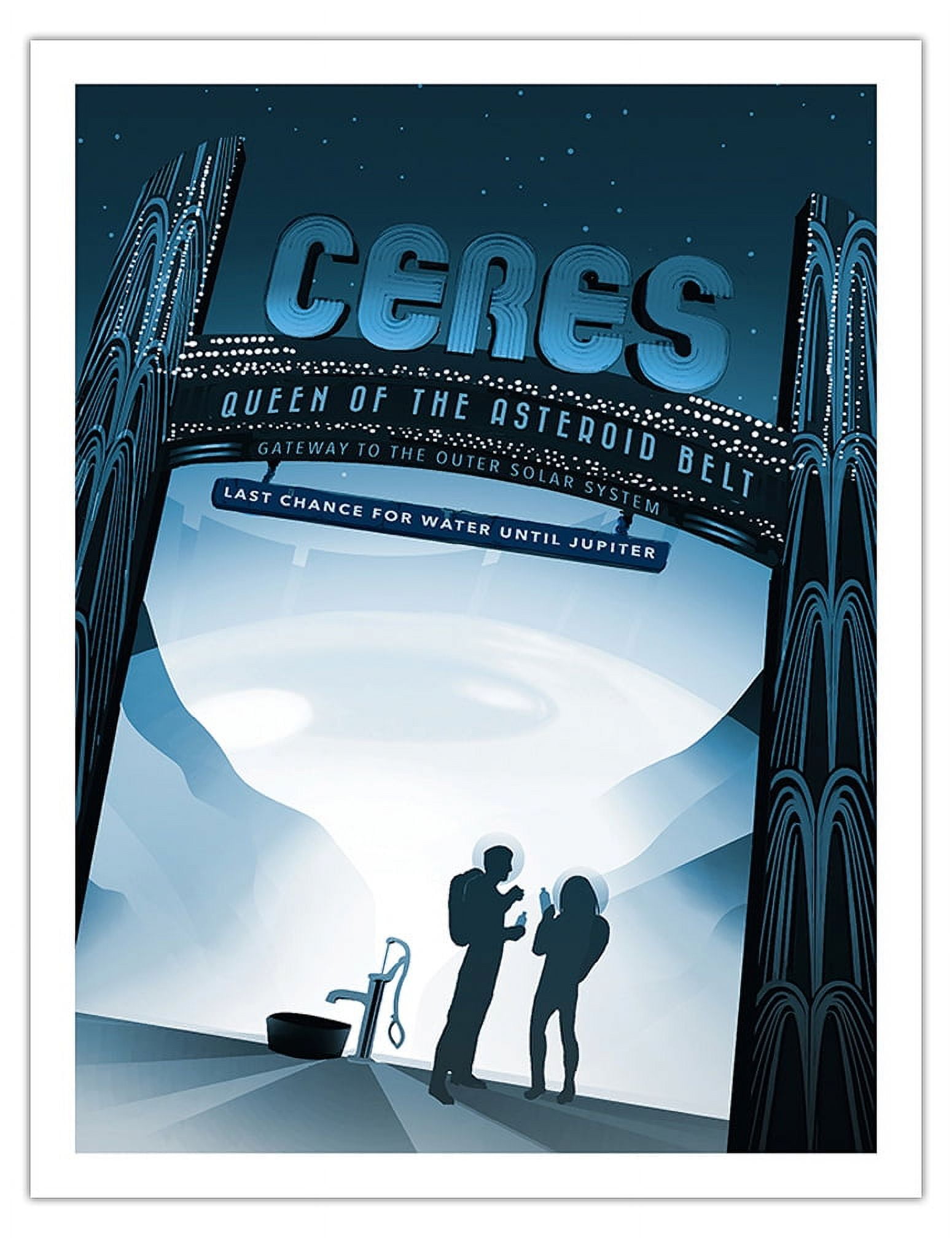 Ceres - Queen of the Asteroid Belt - NASA Exoplanet Travel Poster by ...