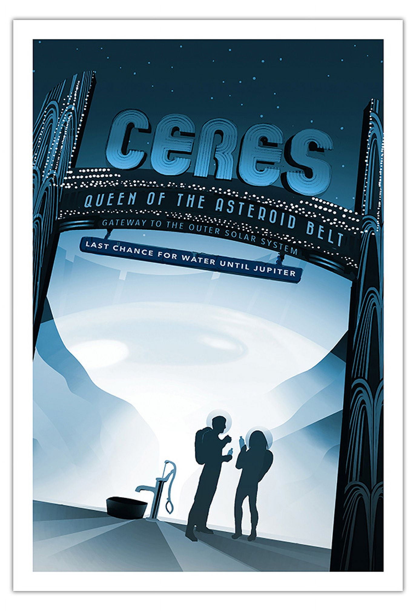 Ceres - Queen of the Asteroid Belt - NASA Exoplanet Travel Poster by ...