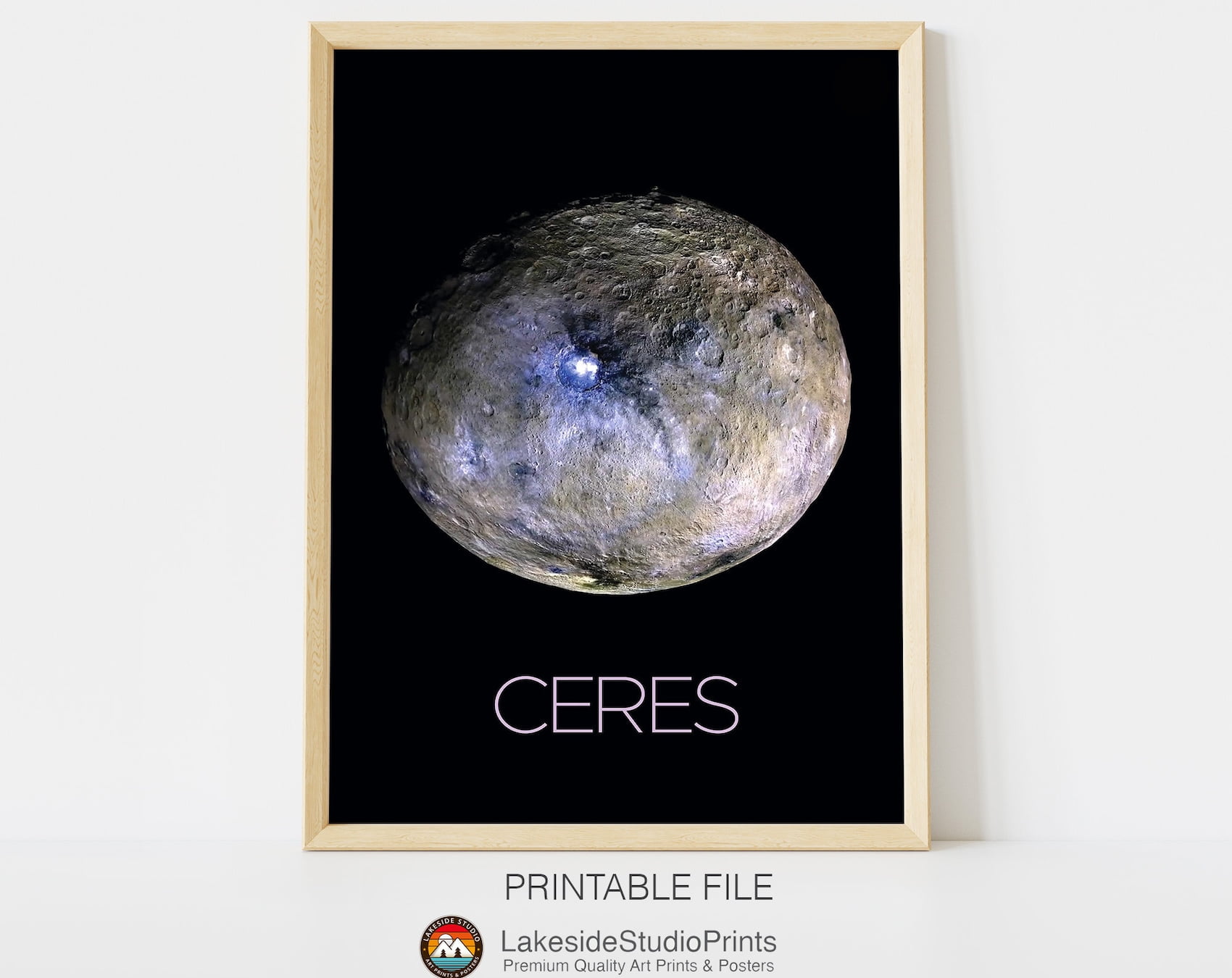 Ceres Space Poster | NASA Our Planets |, 8x12 UNFRAMED - Walmart.com