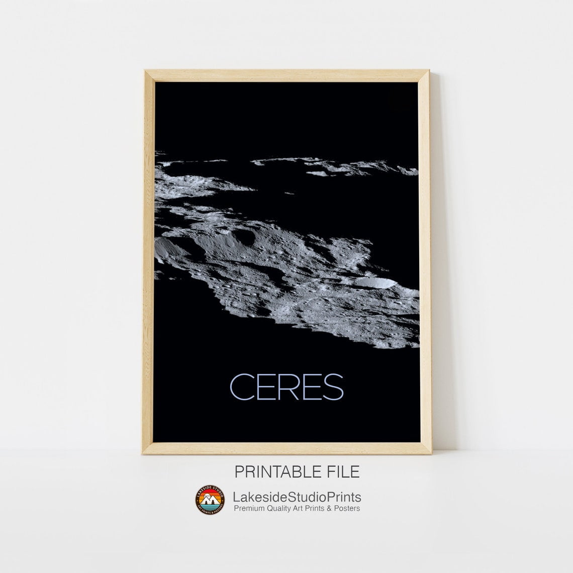 Ceres Space Poster Nasa Our Planets Instant Download Printable Jpeg ...