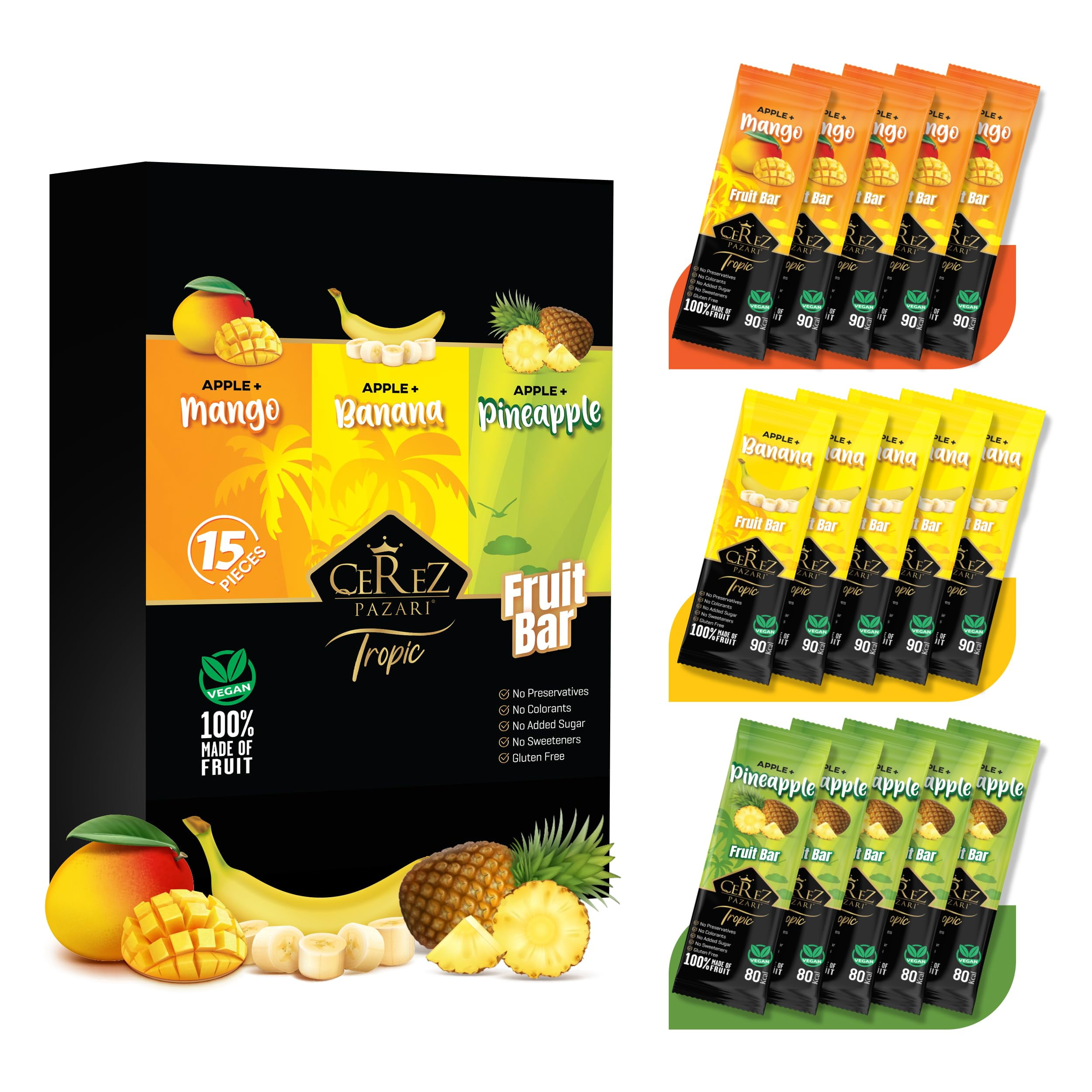 Cerez Pazari Fruit Leather IRF13 Snacks Variety Pack And Kids, Healthy ...