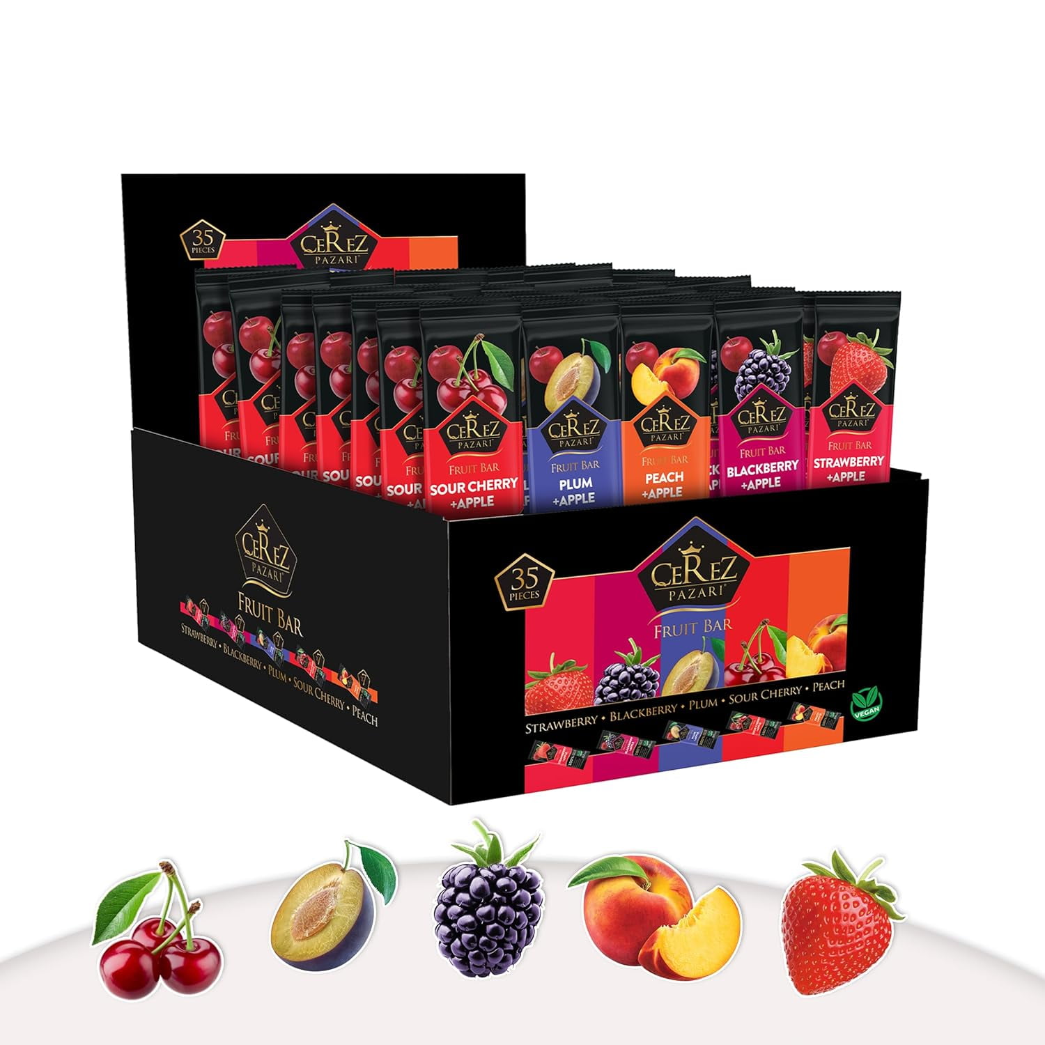 Cerez Pazari Fruit Leather Snacks Variety Pack for Adults and Kids ...