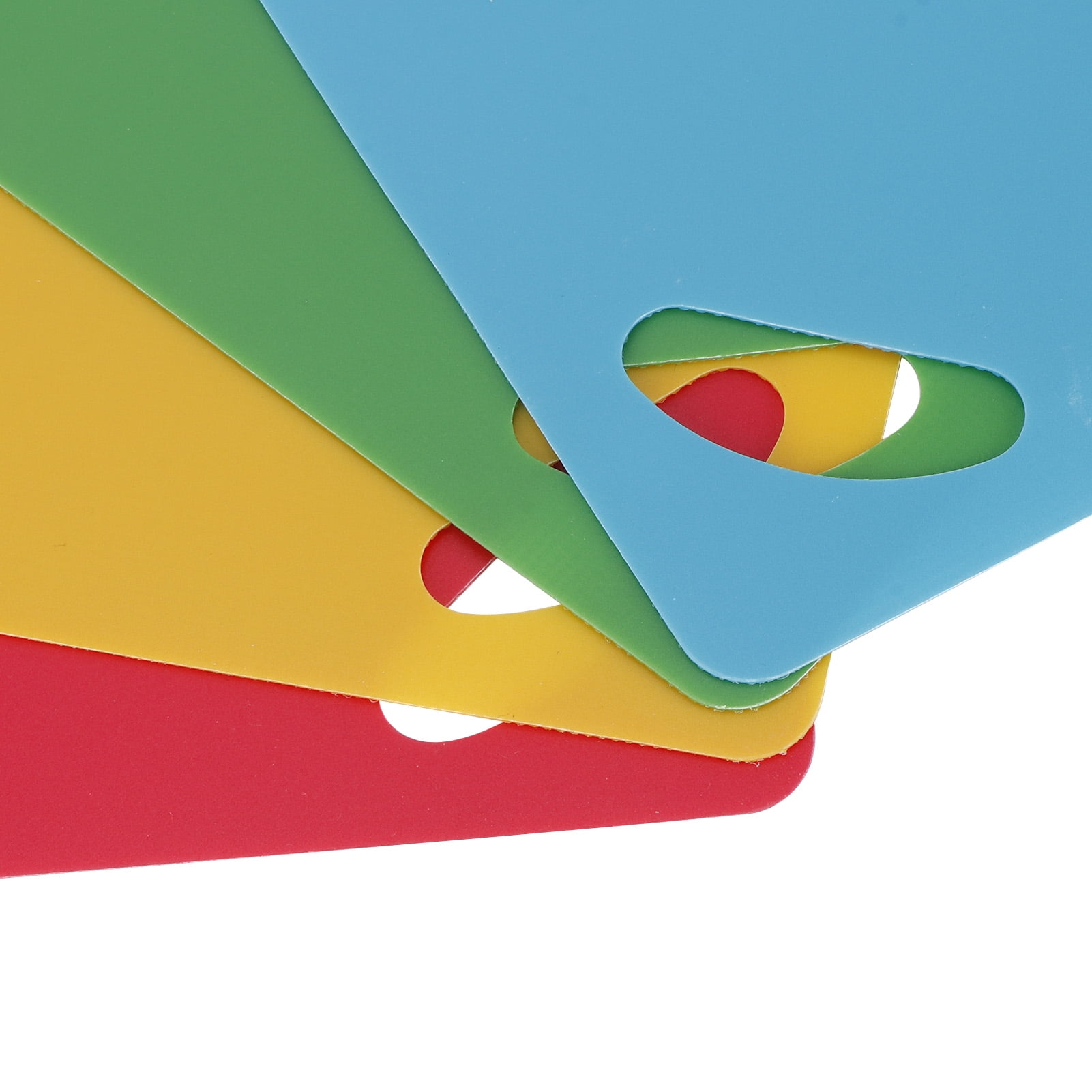 Cergrey Kitchen Cutting Mat,4pcs PP Flexible Kitchen Cutting Board Non ...