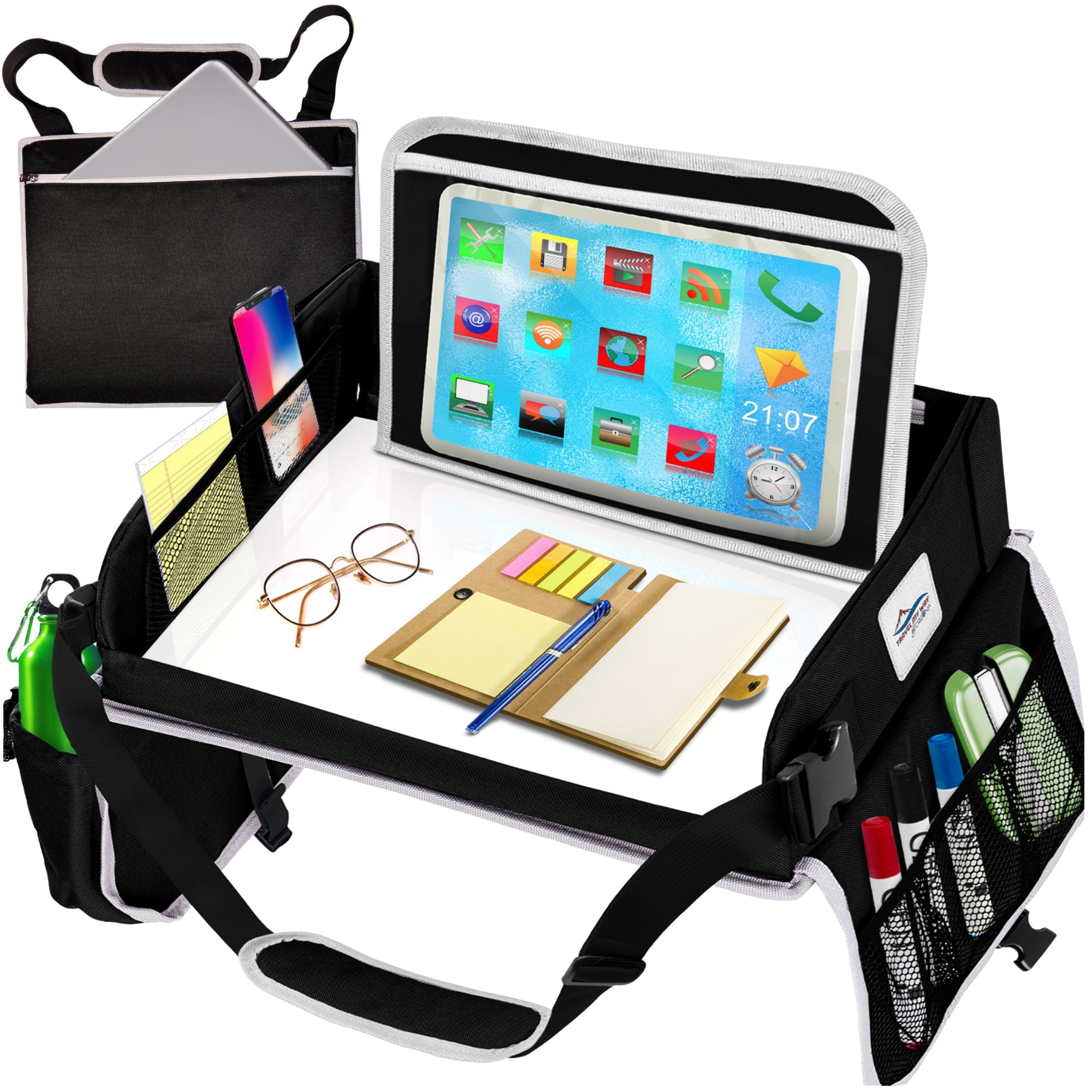 Cerizona Travel Lap Desk - Travel Tray, Portable Lap Desk for Car ...