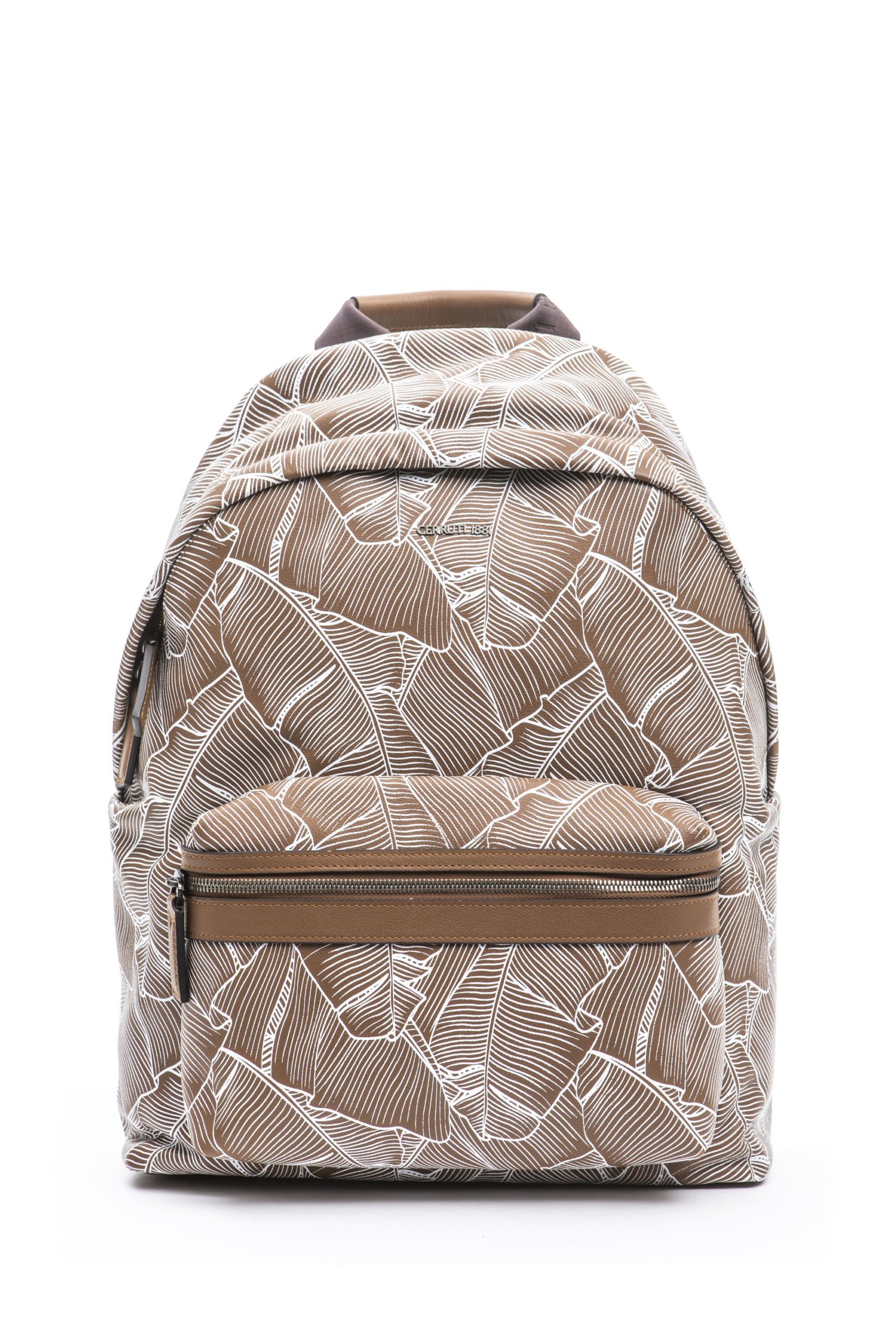 Cerruti 1881 Brown Leather Men Backpack - Walmart.com