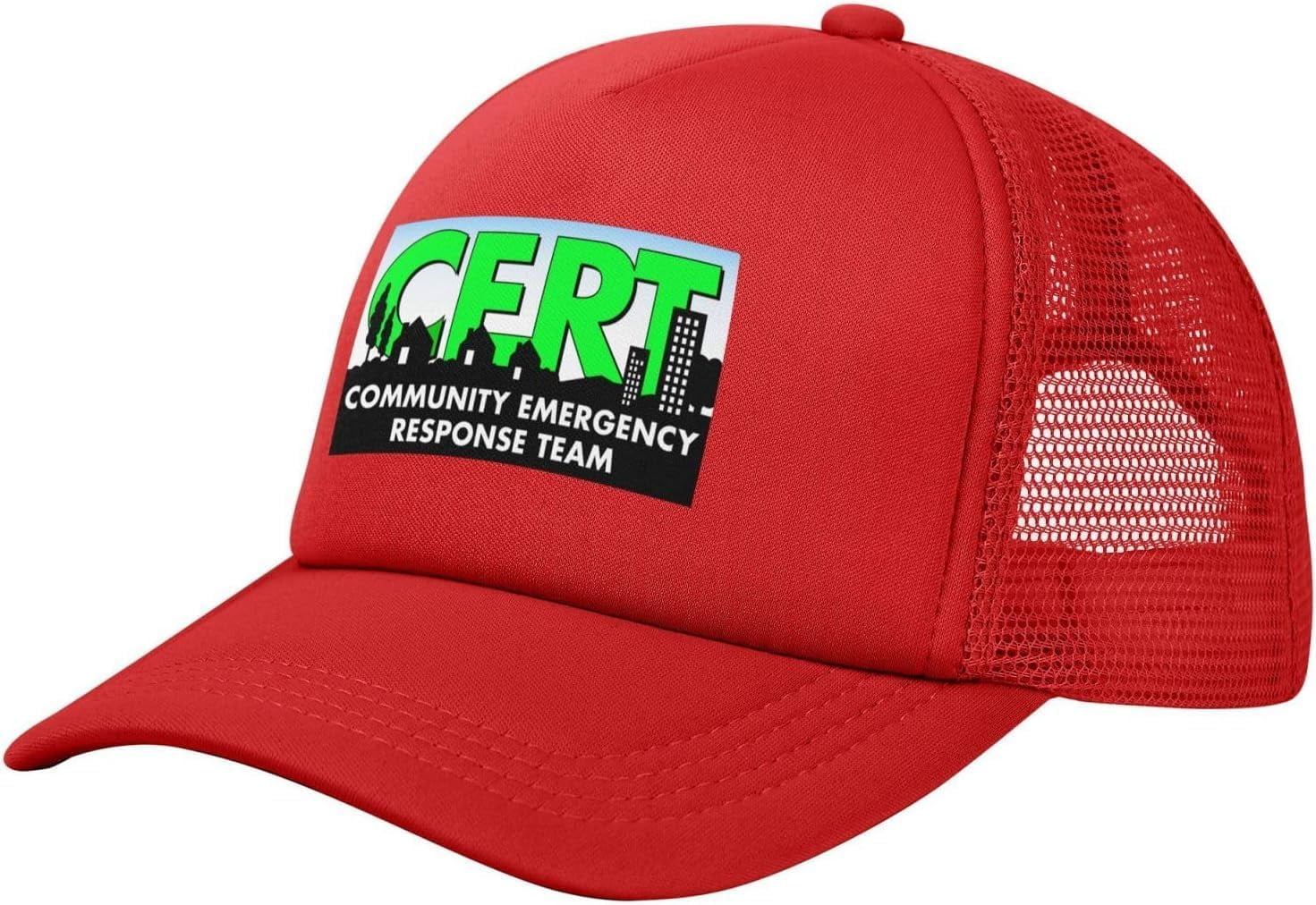 Cert Community Emergency Response Team Baseball Cap Canvas Mesh-Back ...