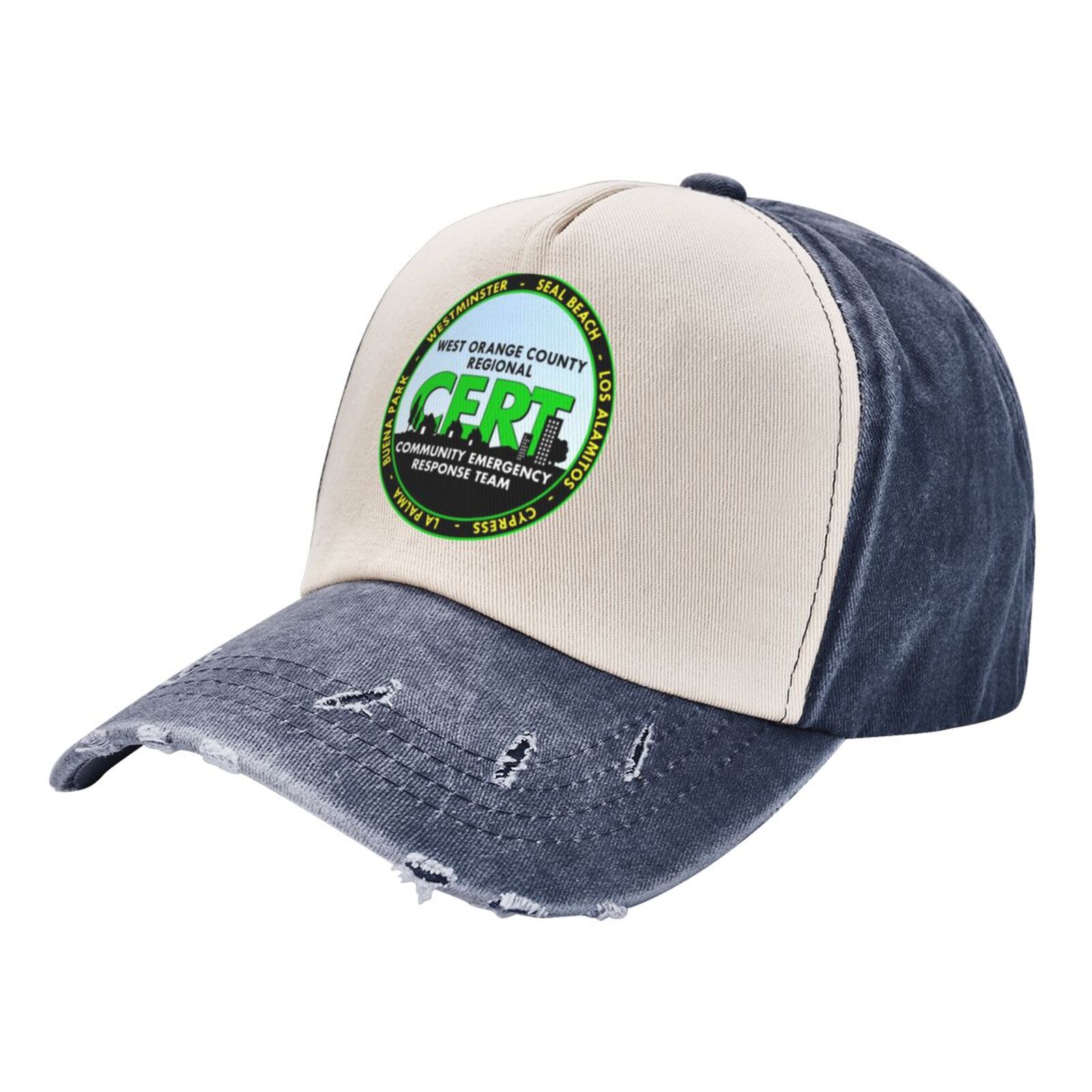 Cert Community Emergency Response Team Baseball Cap Vintage Denim ...