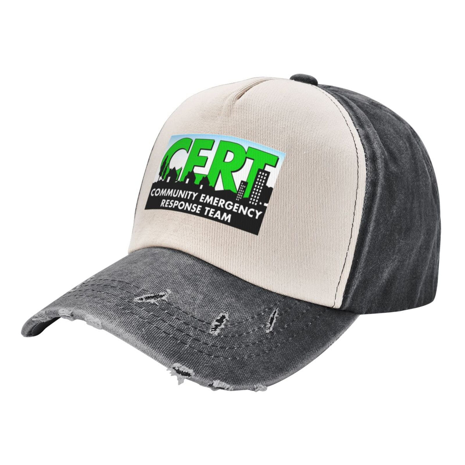 Cert Community Emergency Response Team Baseball Cap Vintage Denim ...