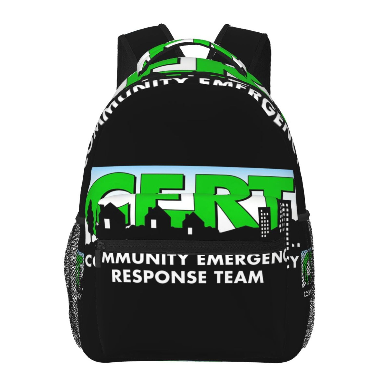 Cert Community Emergency Response Team Black Backpack for Women Men ...