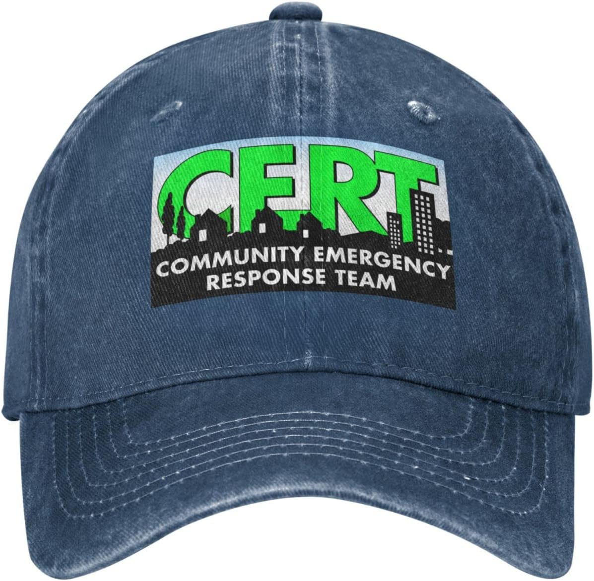 Cert Community Emergency Response Team Hat Adjustable Baseball Cap Dad ...