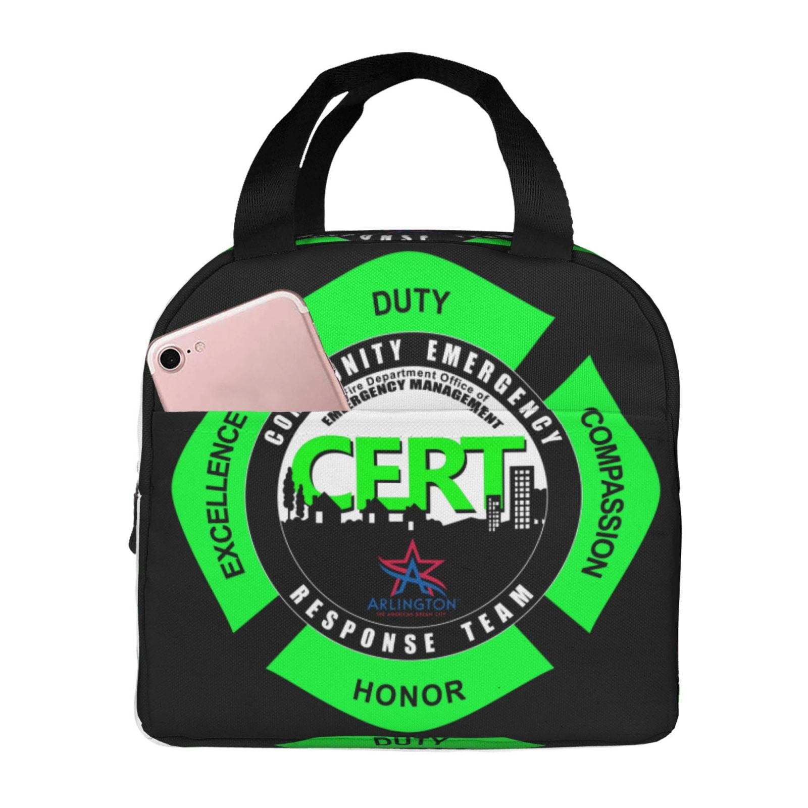 Cert Community Emergency Response Team Lunch Bag Insulated Lunch Box ...