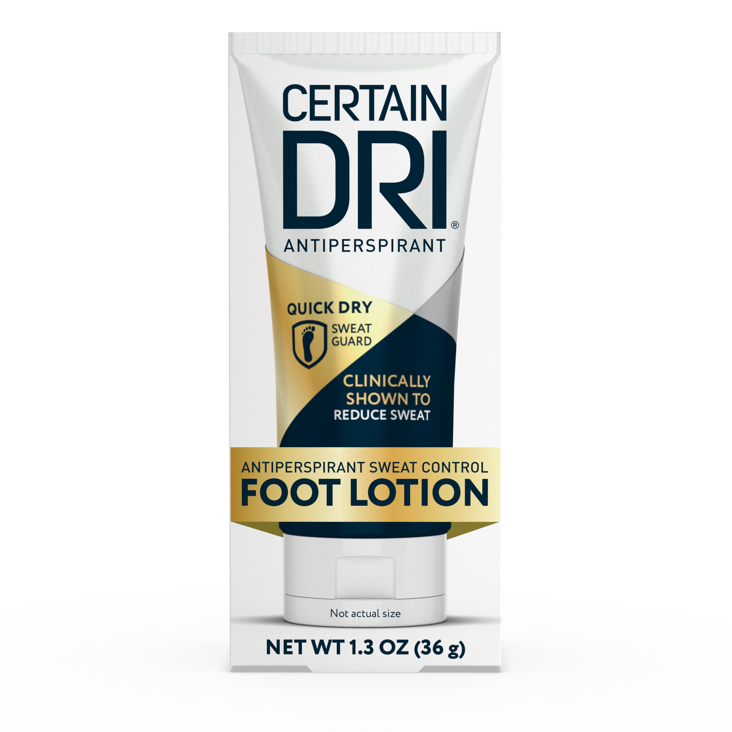 Certain Dri Antiperspirant Foot Lotion, Long-Lasting Sweat Control ...