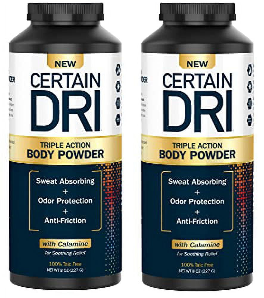 Certain Dri Body Powder, Anti Chafing and Anti Itch Talc Free ...