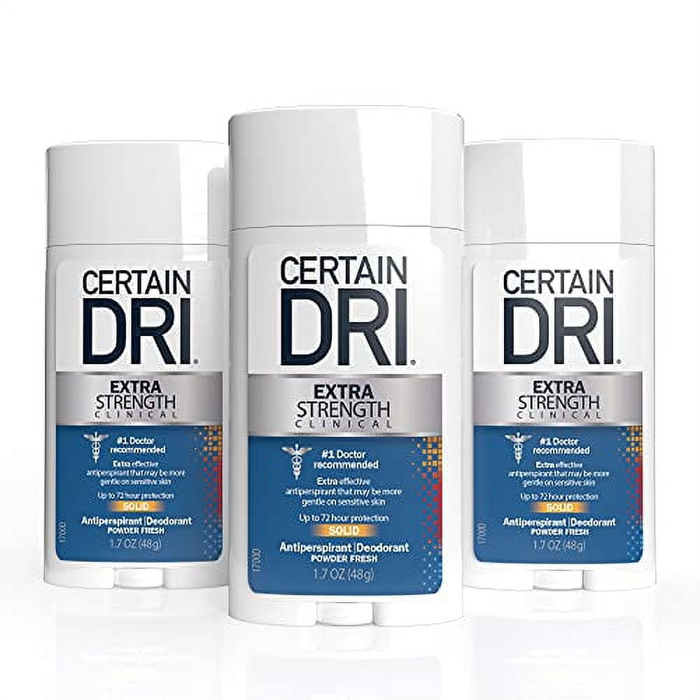 Certain Dri Extra Strength Clinical Antiperspirant Solid Deodorant ...