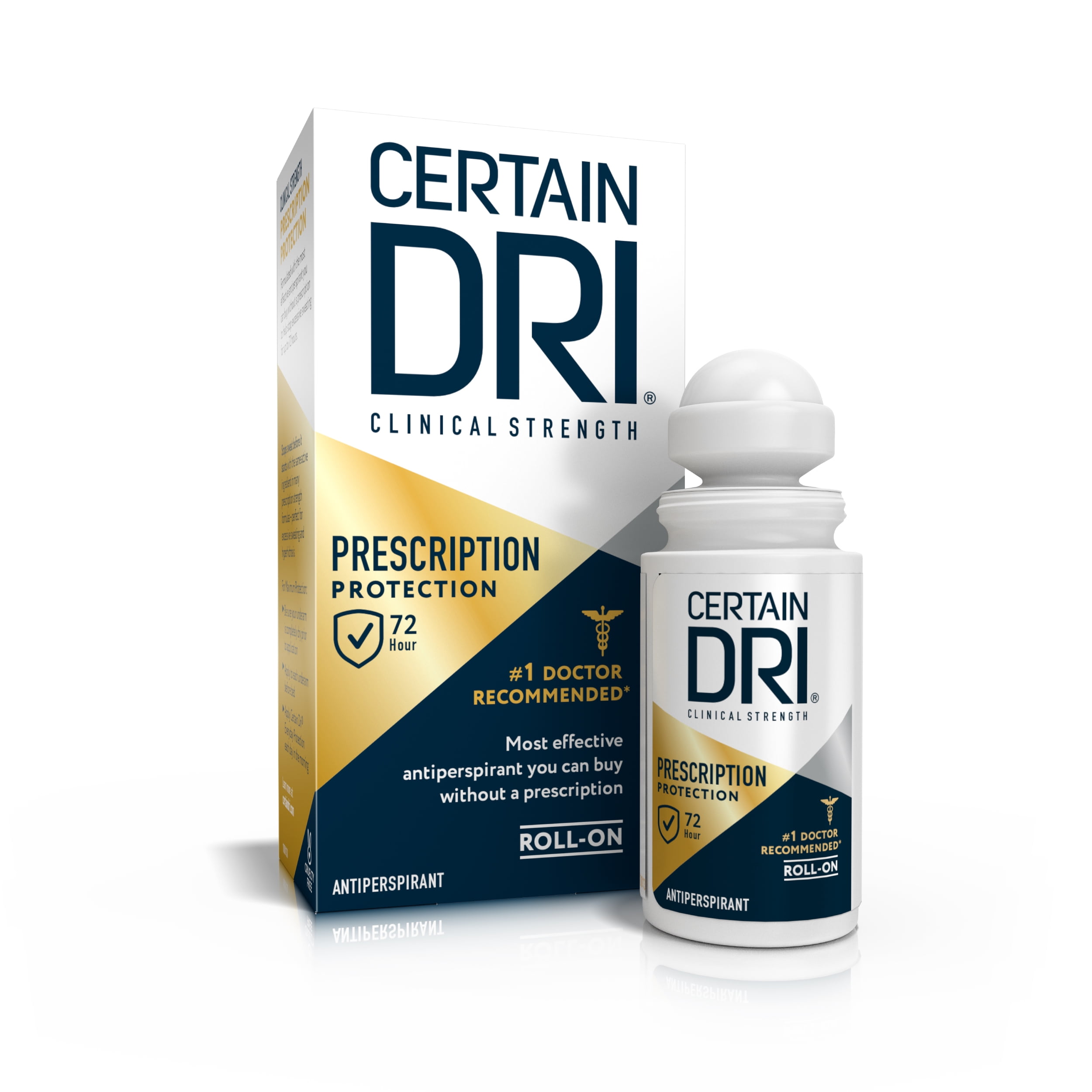 Certain Dri Prescription Strength Clinical Antiperspirant, Roll-On, 12% ...