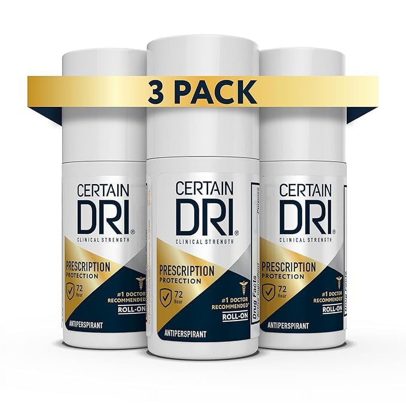 Certain Dri Clinical Antiperspirant Roll-On, Prescription Strength ...