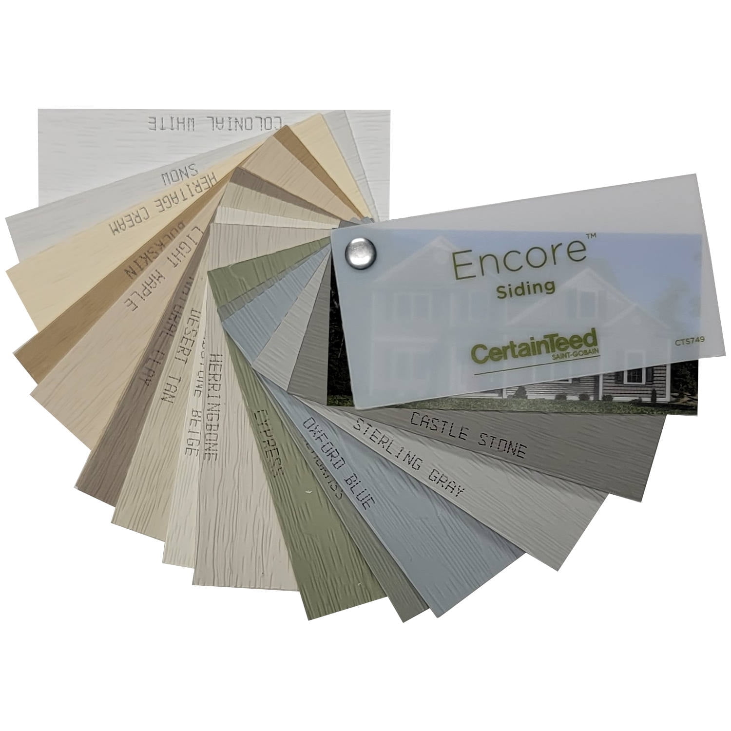 CertainTeed Encore Vinyl Siding Color Sample Swatch - Walmart.com