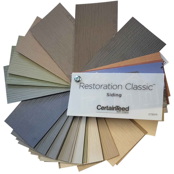 CertainTeed Restoration Classic Vinyl Siding Color Sample Swatch ...
