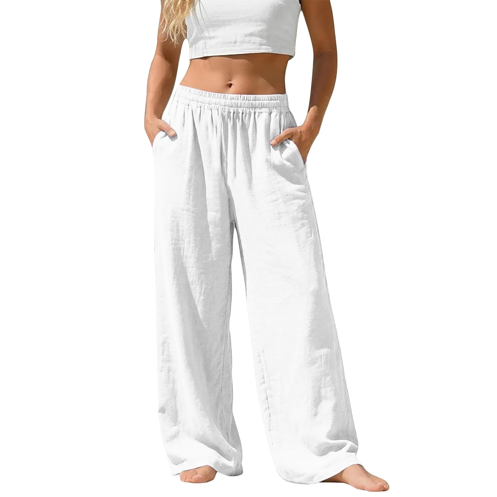 Certgust Under $20 Vacation Outfits for Women Wide Leg Pants for Women ...
