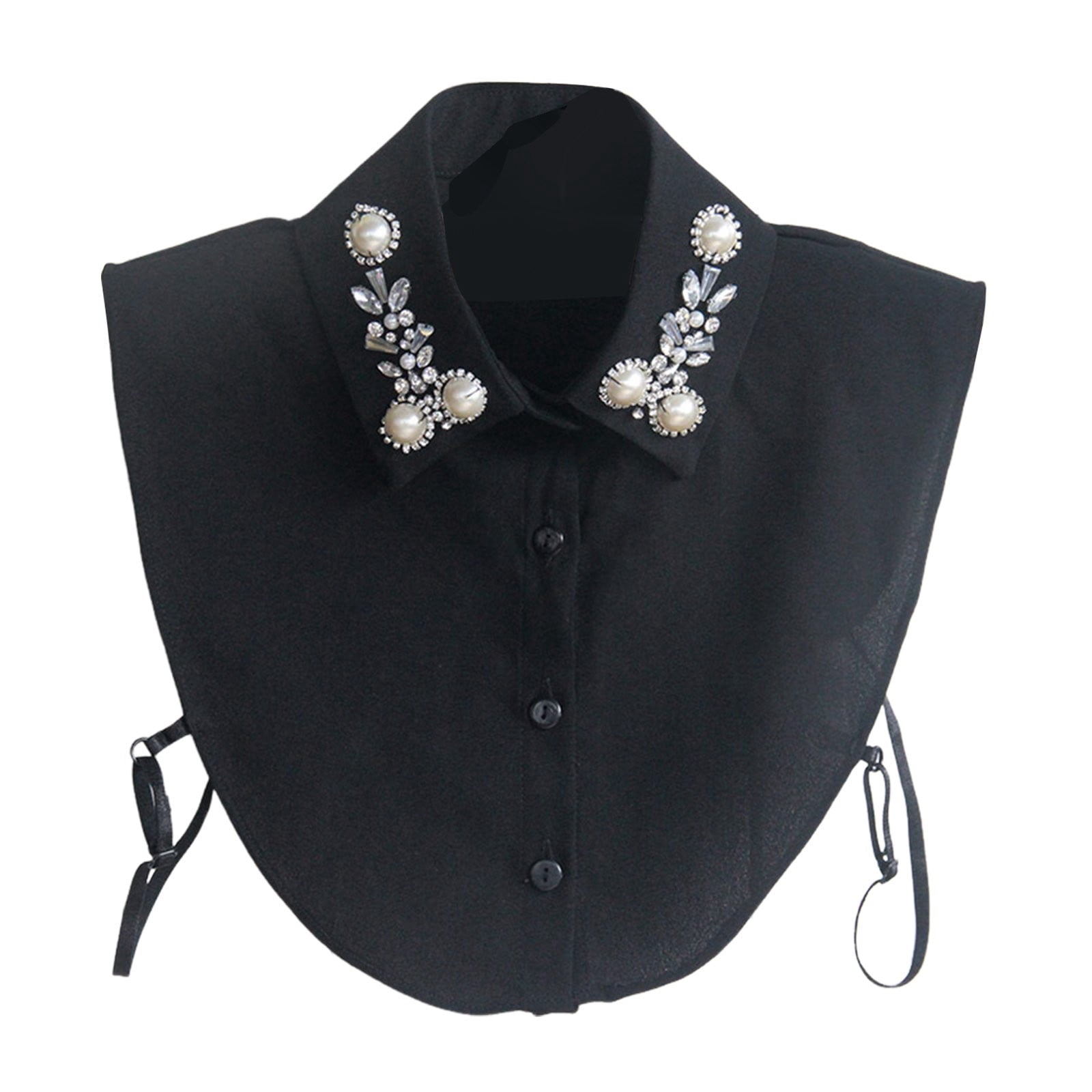 Certgust Sleeveless Collared Shirts for Women Fake Collar Detachable ...