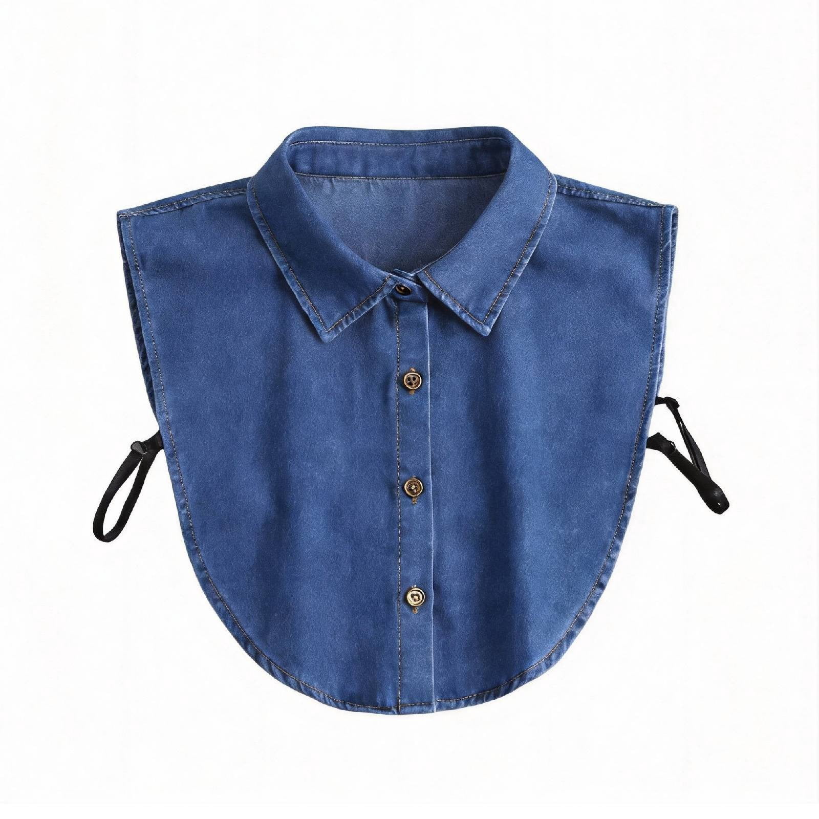 Certgust Women's Blouses Scarf Detail Collar Shirts Dickey Half False ...
