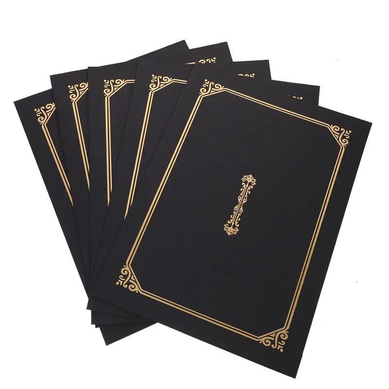 Certificate Diploma Holder Cover Document Paper Covers Holders Black ...