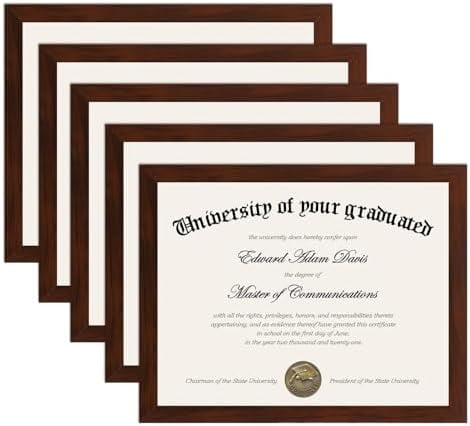 Certificate Frame with High Definition Glass, 8.5 by 11 Picture Diploma ...