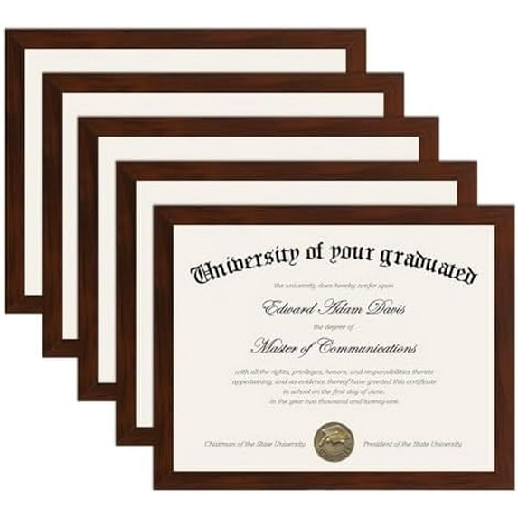 Certificate Frame with High Definition Glass, 8.5 by 11 Picture Diploma ...