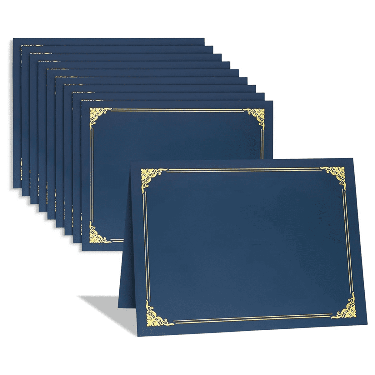 Certificate Holders, 10 Packs Diploma Covers with Gold Foil Border for ...