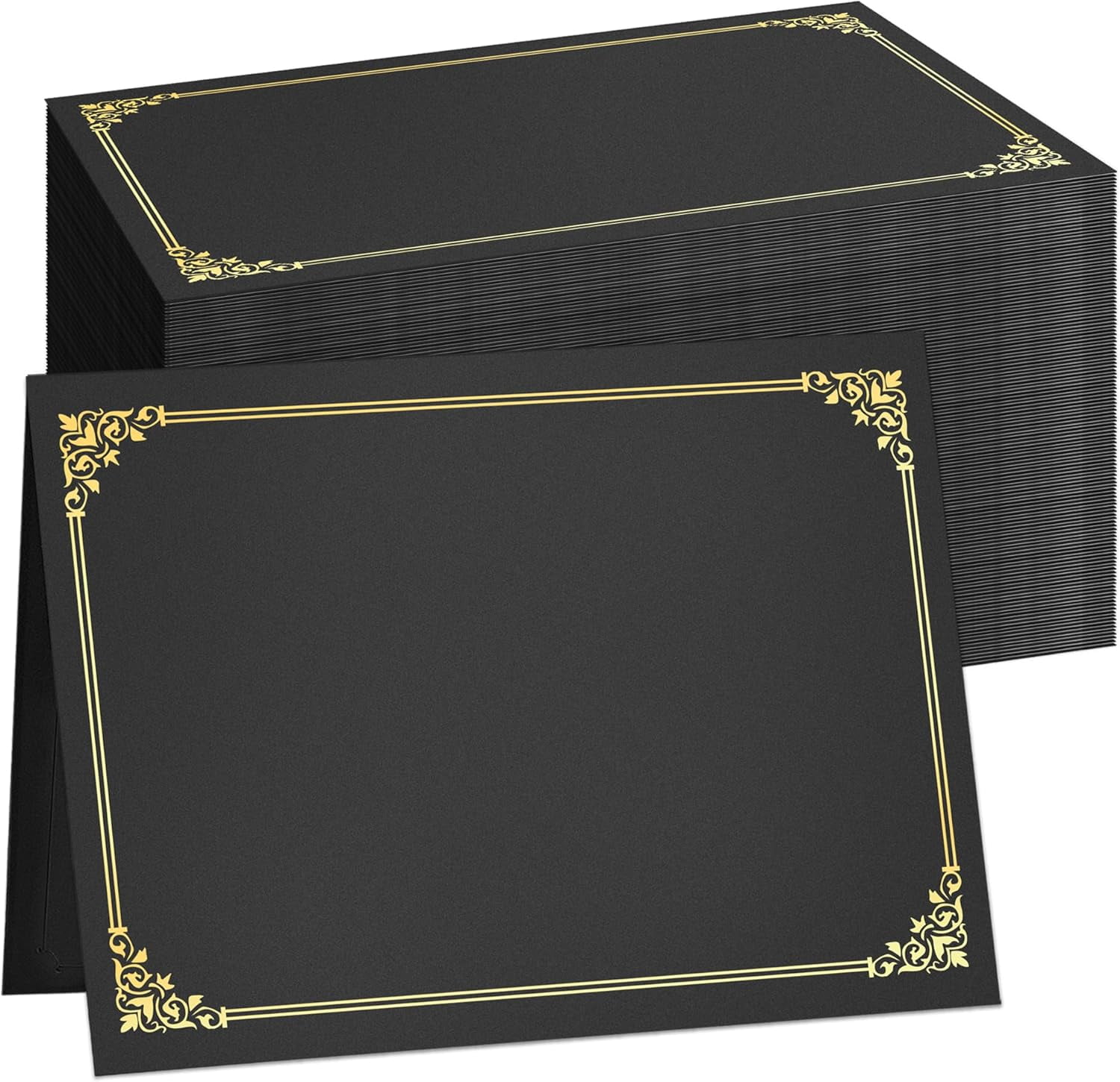Certificate Holders, 100 Packs Black Diploma Holders, Certificate ...